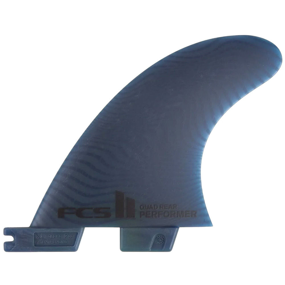 Quilhas FCS II Performer Neo Glass Traseiras Quad (Par) - Medium - OnlySurf