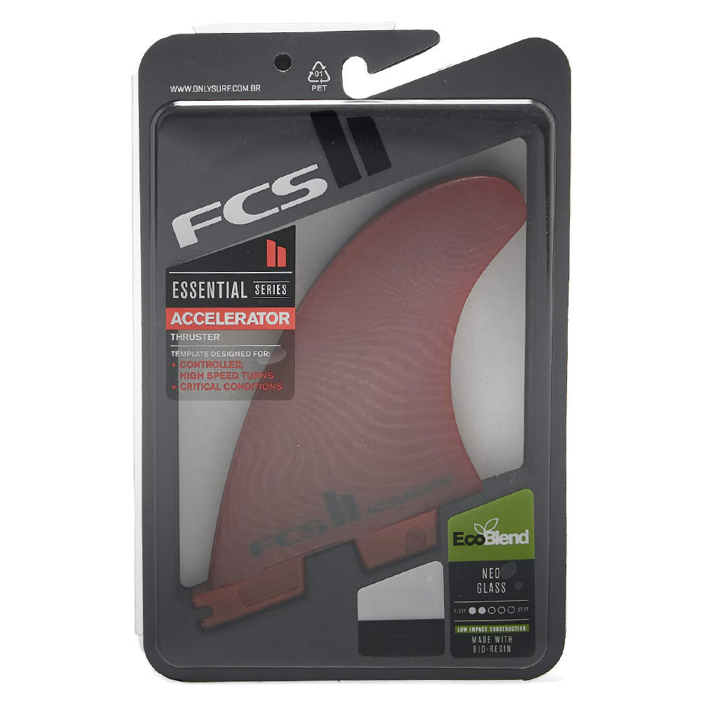 Quilhas FCS II Accelerator Neo Glass Tri - Large - OnlySurf