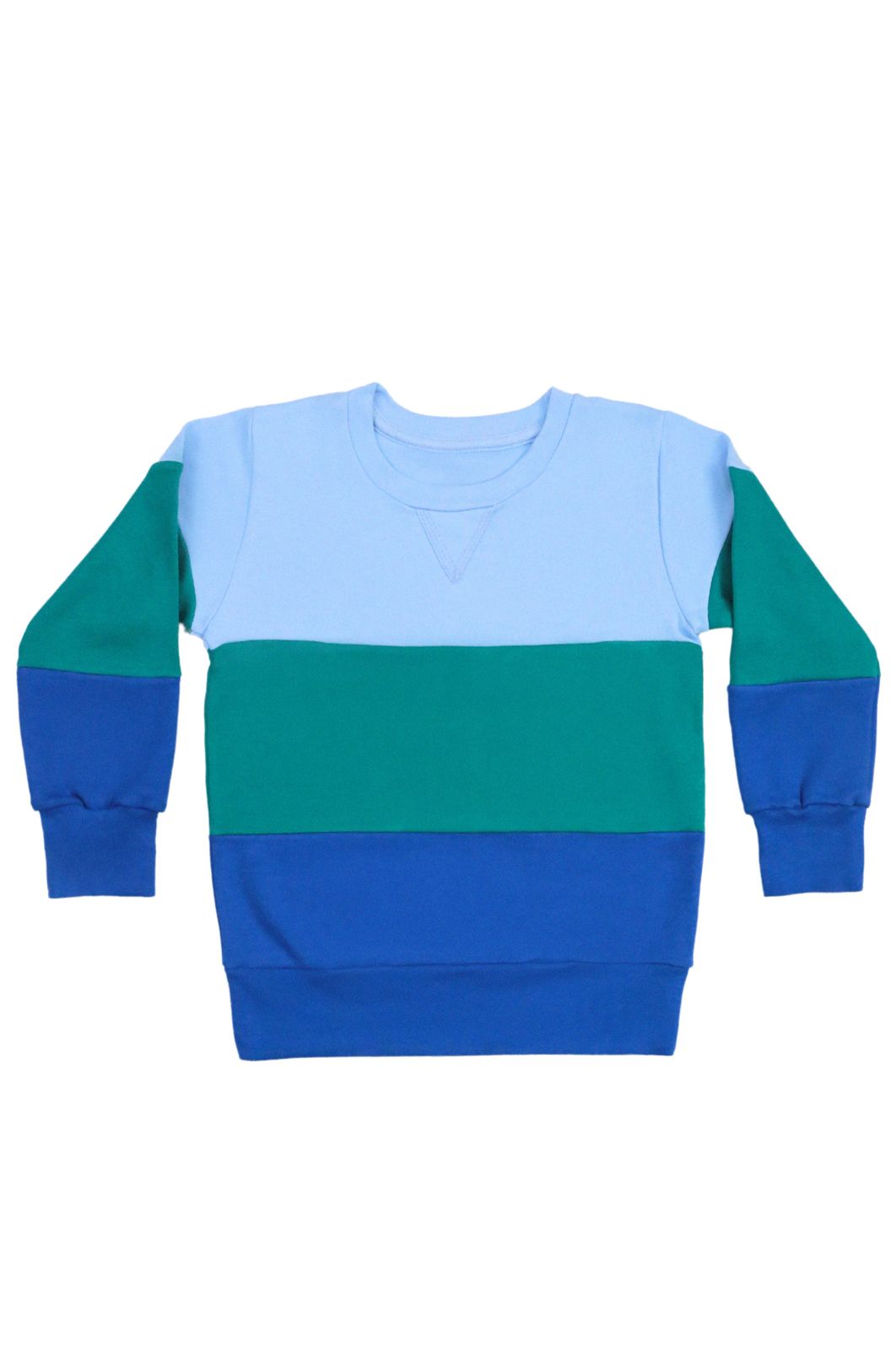 Suéter Infantil Azul Recortes NINO NINA MODA INFANTIL - Loja Virtual