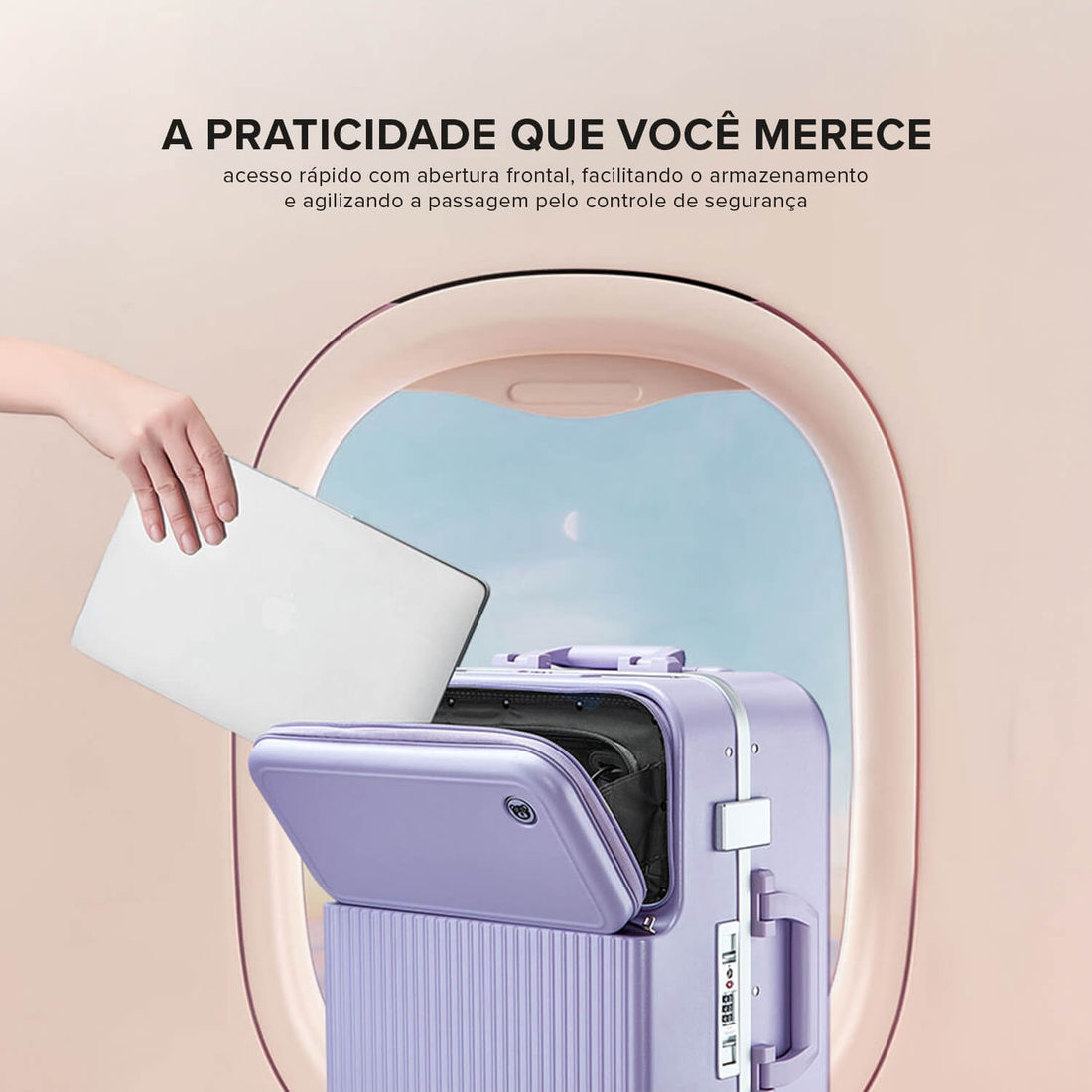 Mala de Viagem Pequena de Bordo 10 kg em Policarbonato Porto Maloa ...