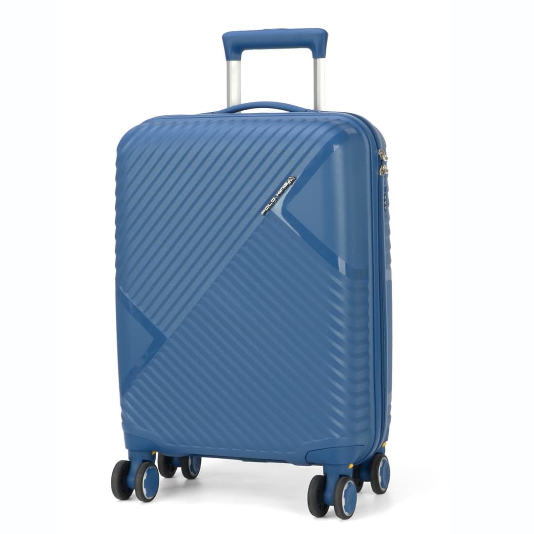 Mala de Viagem Media 24 Chamonix Azul em polipropileno e com expansor ...