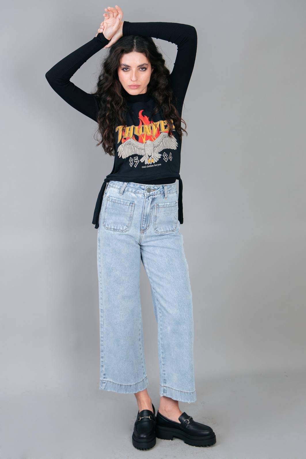 CALÇA CROPPED JEANS Marina&Gabriella - Roupas Femininas - Loja Online ...