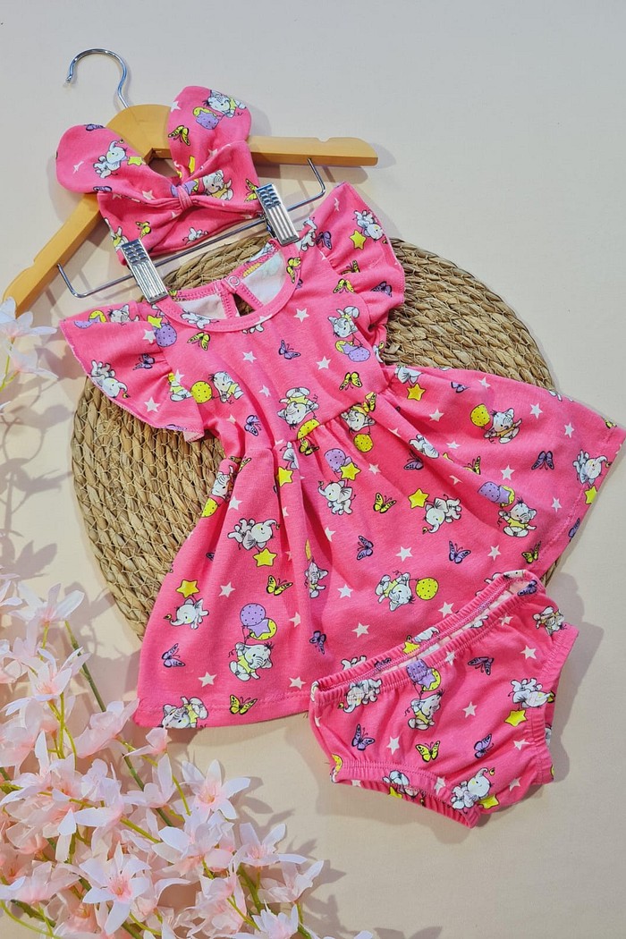 Vestido + Calcinha Mini Mundi Kids