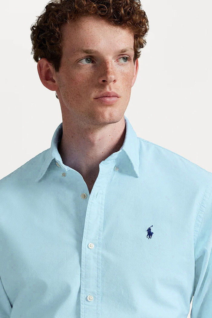 Camisa Ralph Lauren Custom Fit Red Icon Tricoline Preta TheVest - Loja ...