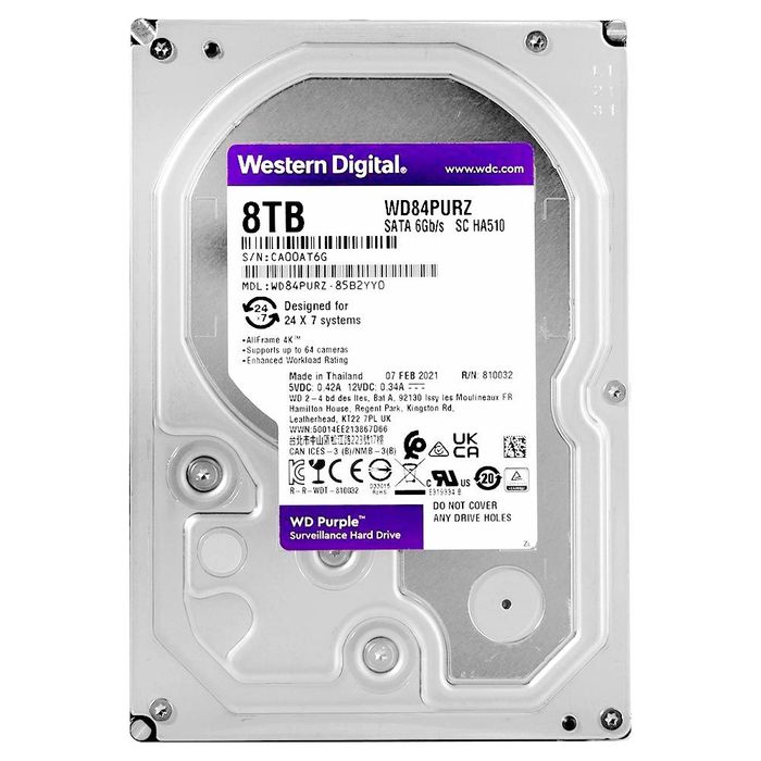 HD WD Purple Surveillance 2TB WD23PURZ