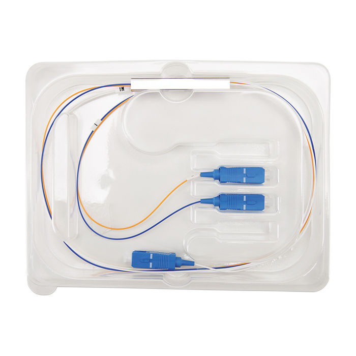 Splitter Óptico 1x2 com conector SC/APC Balanceado XFS 122 Intelbras