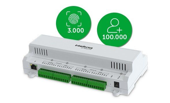 Controladora de acesso para até 4 portas CT 3000 4PB Intelbras
