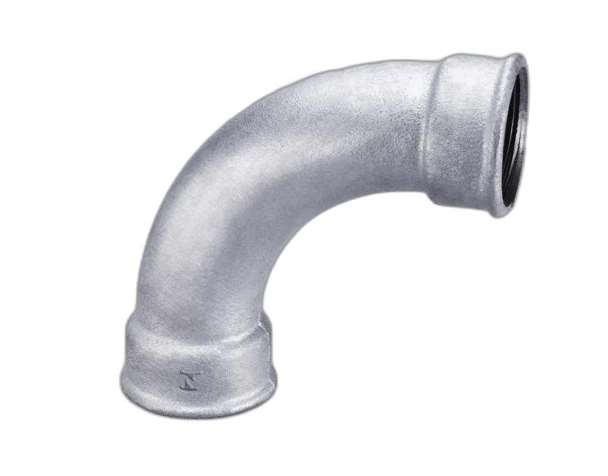 CURVA 90° FEMEA GALVANIZADO BSP ZAVVOR LTDA