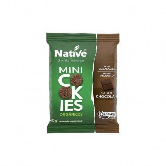 MINI COOKIES CHOCOLATE ORGÂNICO NATIVE 40G Terra Ecológica - Loja Virtual