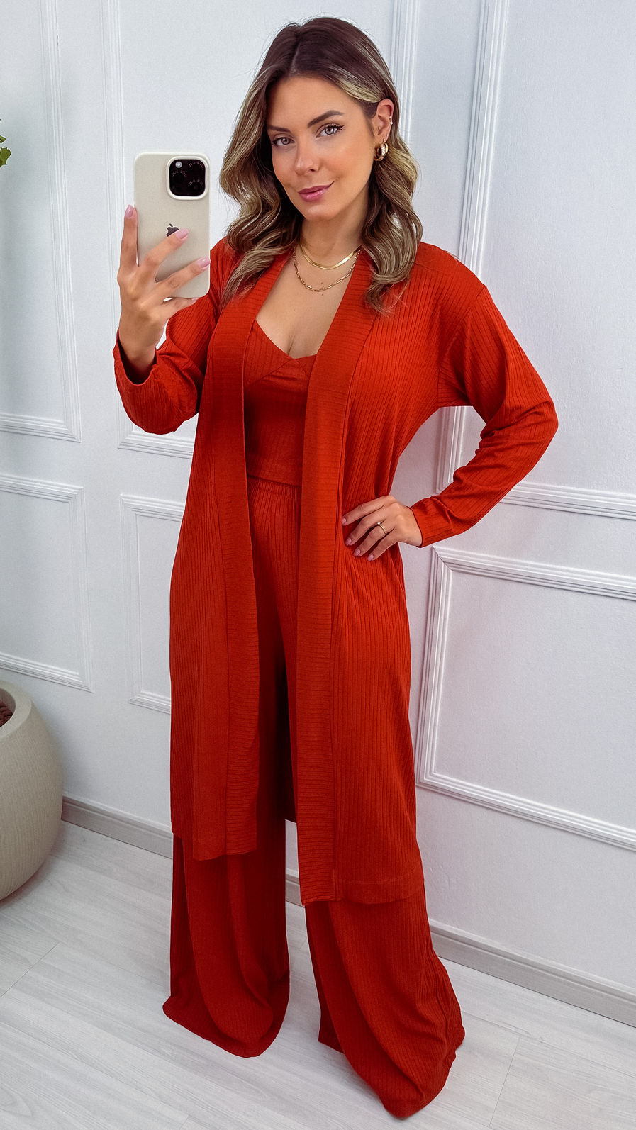 Cardigan Alongado Canelado de Viscose com Elastano - Argila Quimô Shop ...