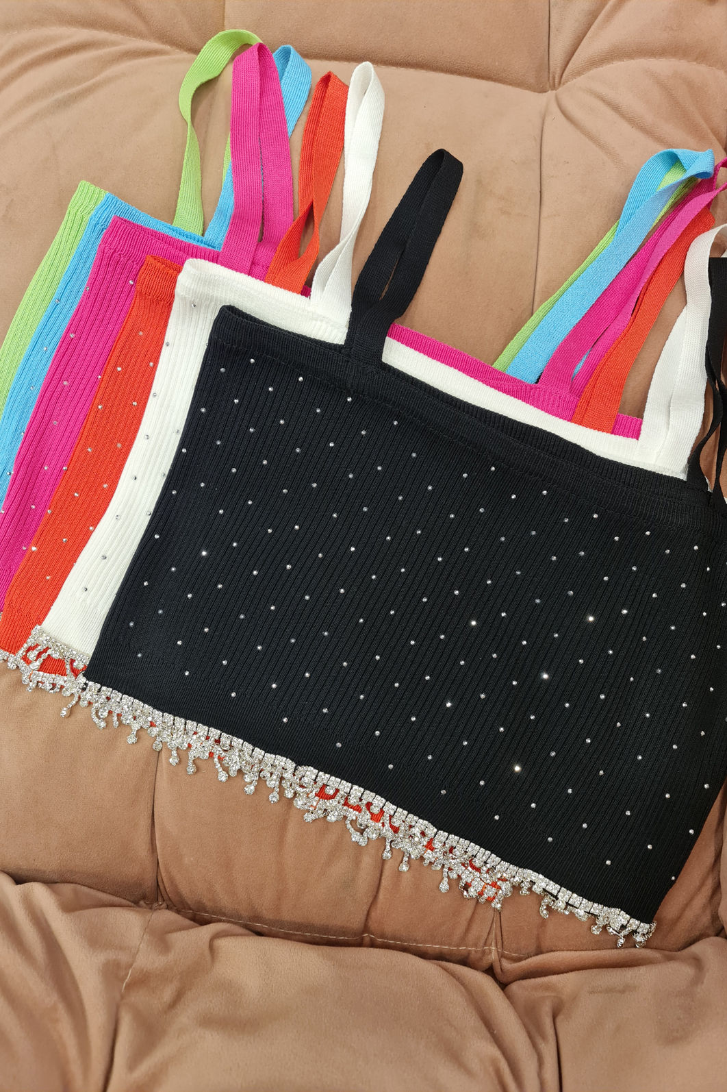 Top Strass Tricot Modal