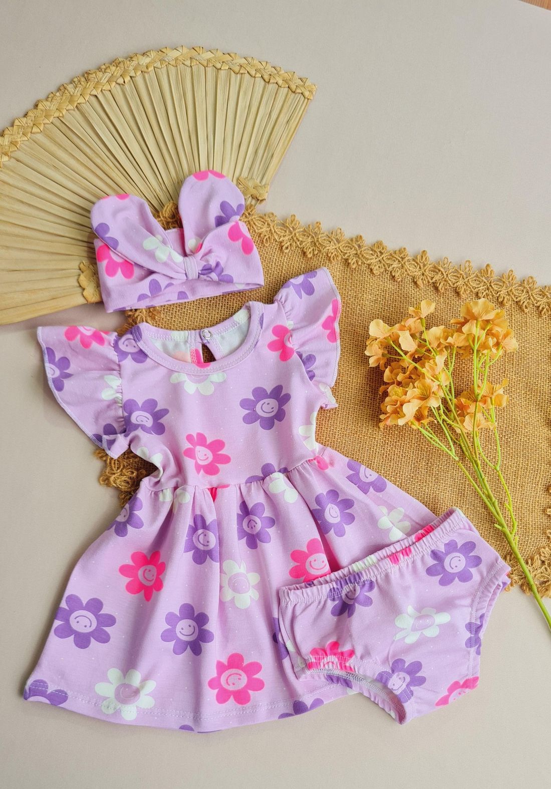 Vestido Armado + Calcinha + Laço Mini Mundi Kids - Loja Virtual