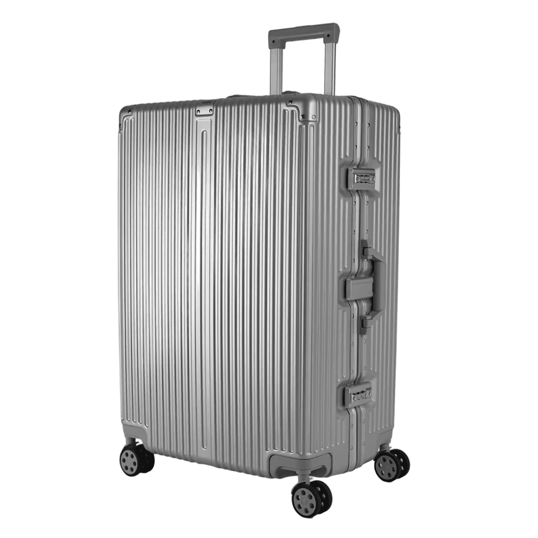 Mala de Viagem Grande 32kg Policarbonato ABS Noruega Maloa Prata MALOA ...
