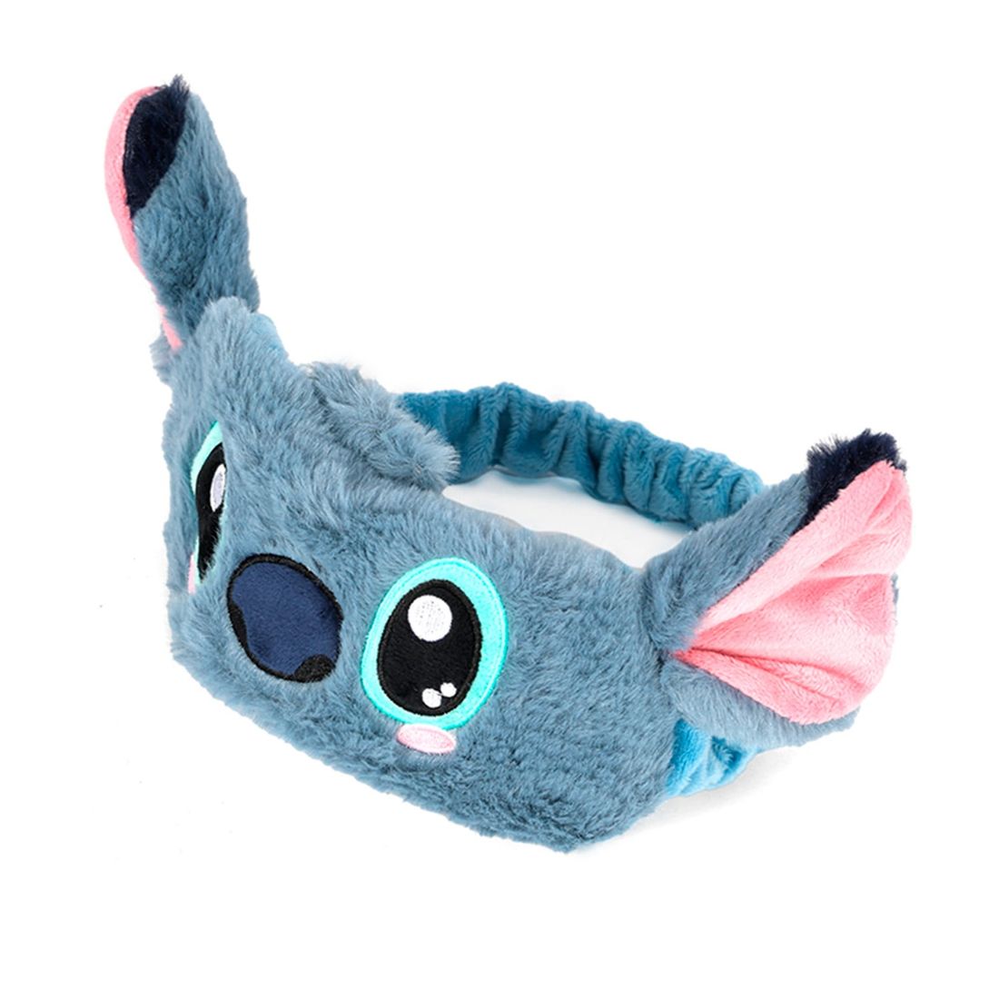 Máscara de Dormir Stitch Azul em Pelúcia | Super Conforto