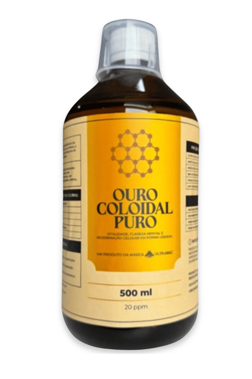 Ouro Coloidal Puro Ultramel – 20 ppm | 500ml Ultramel - Loja Virtual