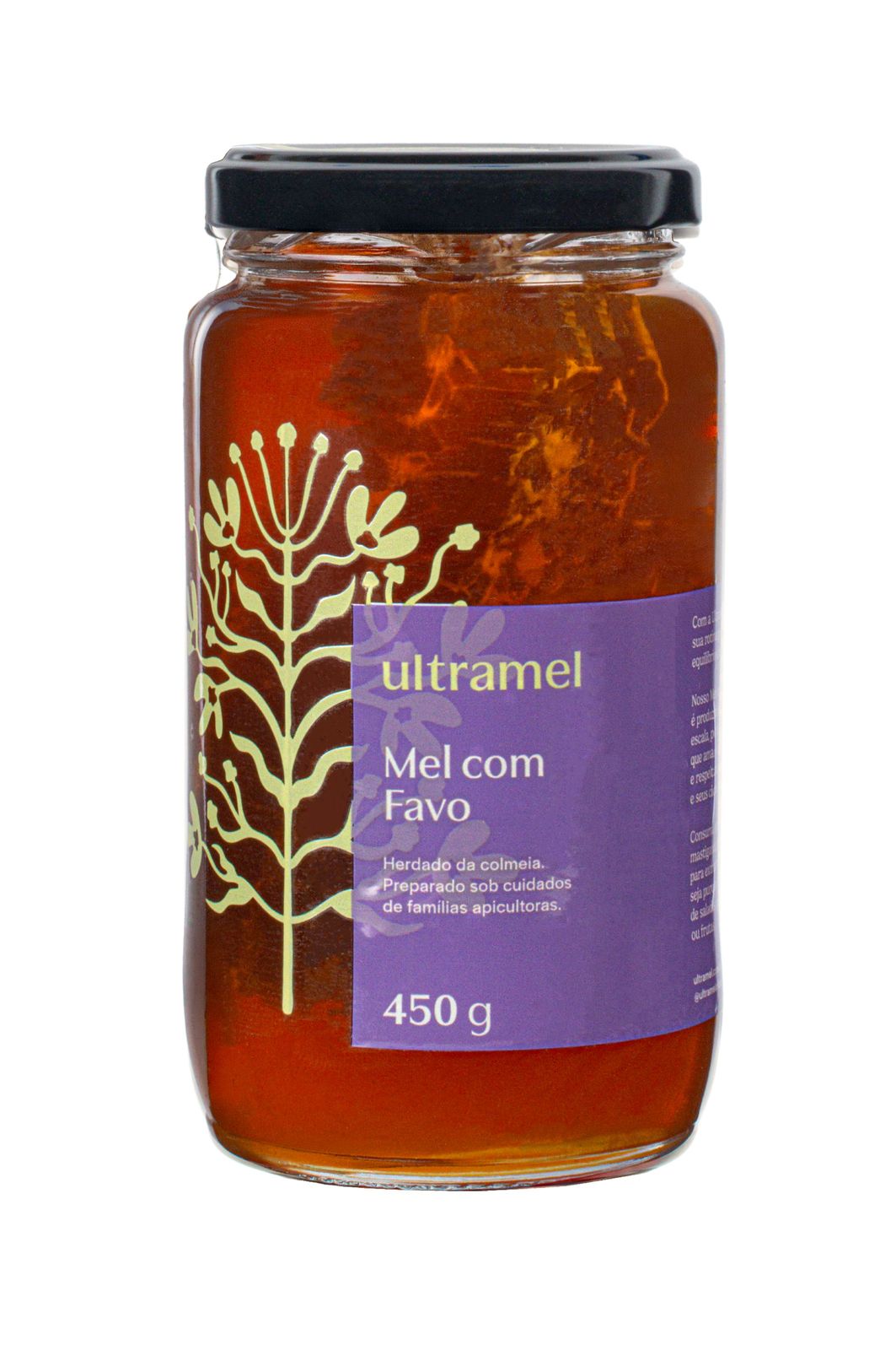 Ultramel - Mel Com Favo 450g Ultramel - Loja Virtual