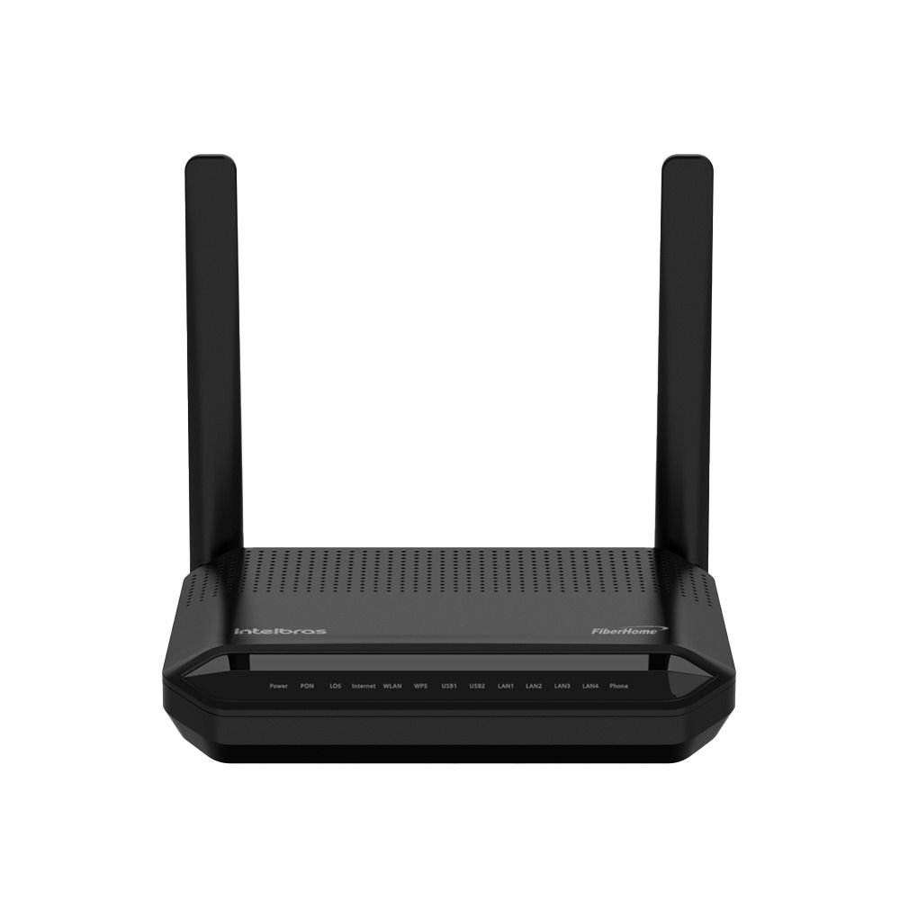 Modem Óptico PON LAN 4P USB 2P FXS 1P ONT HG6145F Intelbras