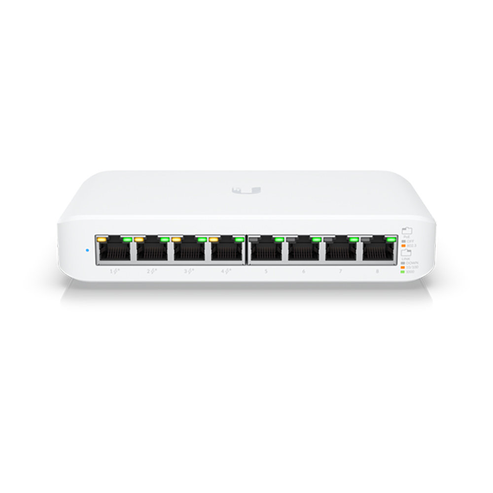Switch Lite 8 PoE de Camada 2 com 8 portas USW-Lite-8-PoE Ubiquiti