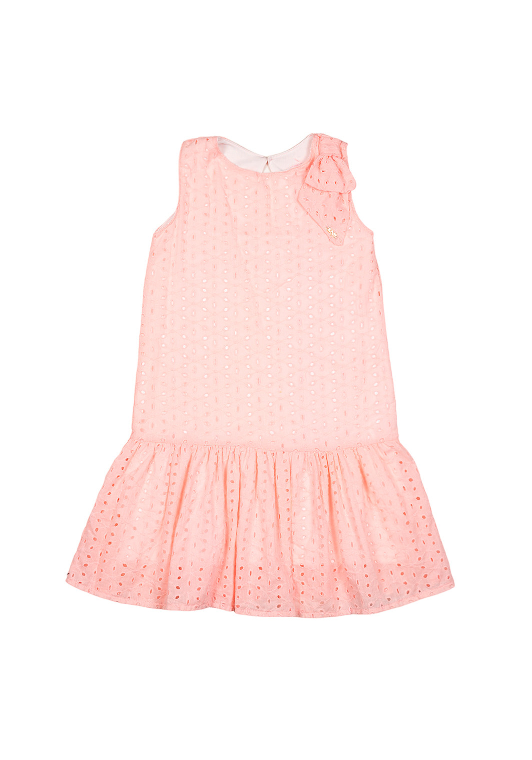 Vestido Laise Coral Rosado com Laço Marthiê - Loja Virtual