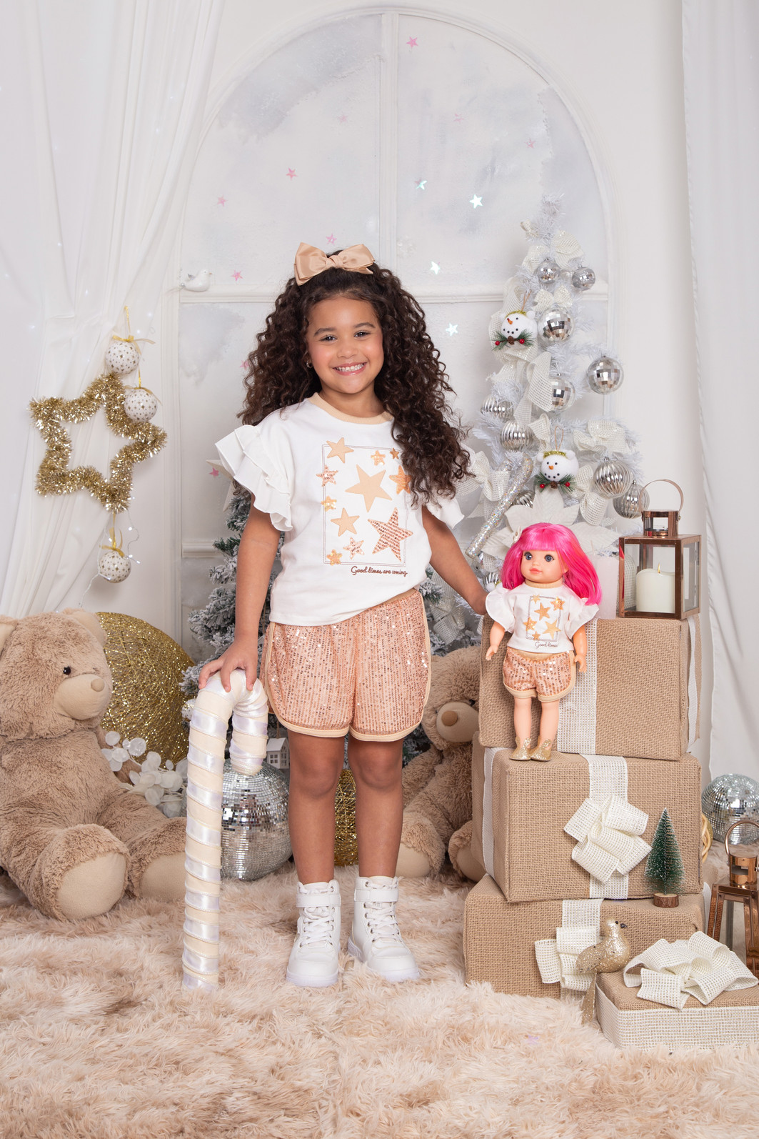Conjunto estrelas com shorts paetê Marthiê - Loja Virtual