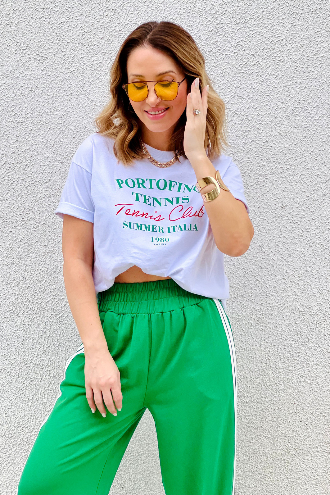 CALÇA TRACK PANTS VERDE - Corina Lovers