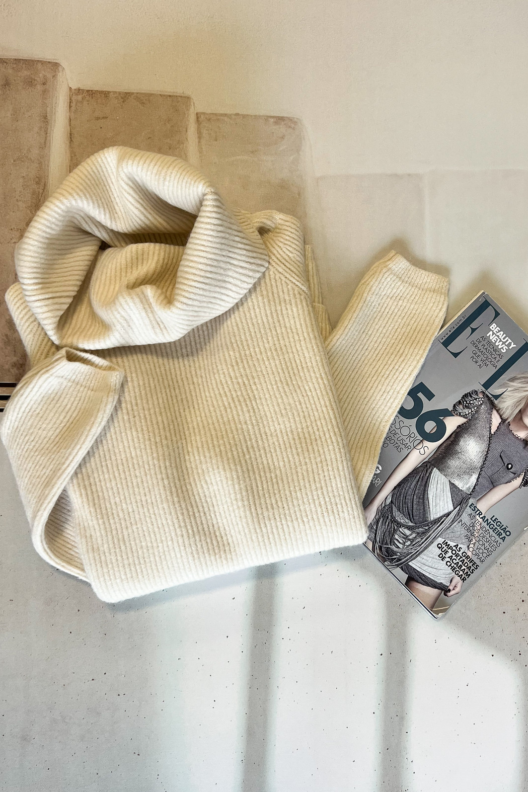 Maxi Tricô Bombom Off White - Mini Moni Mini Moni - Loja Virtual