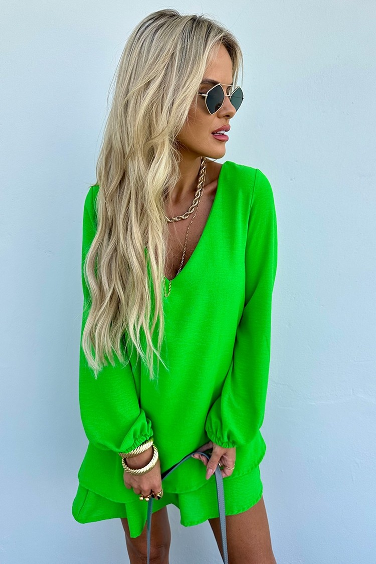 Vestido Duplo Maya Verde A.M.Ô Brand - Compre ATACADO em até 12x sem juros!