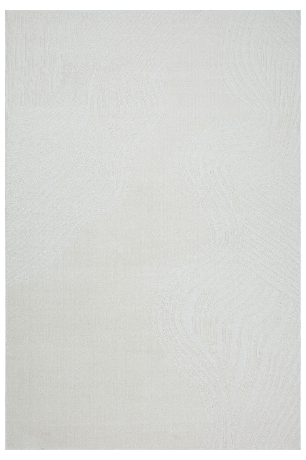 Tapete Sala 240x300 Flow Off White 03 Na Casa Encanto