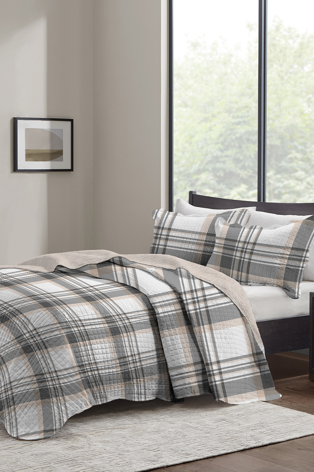 Kit Cobre Leito Colcha Casal 3 Peças Boutis Estampada Dupla Face ...