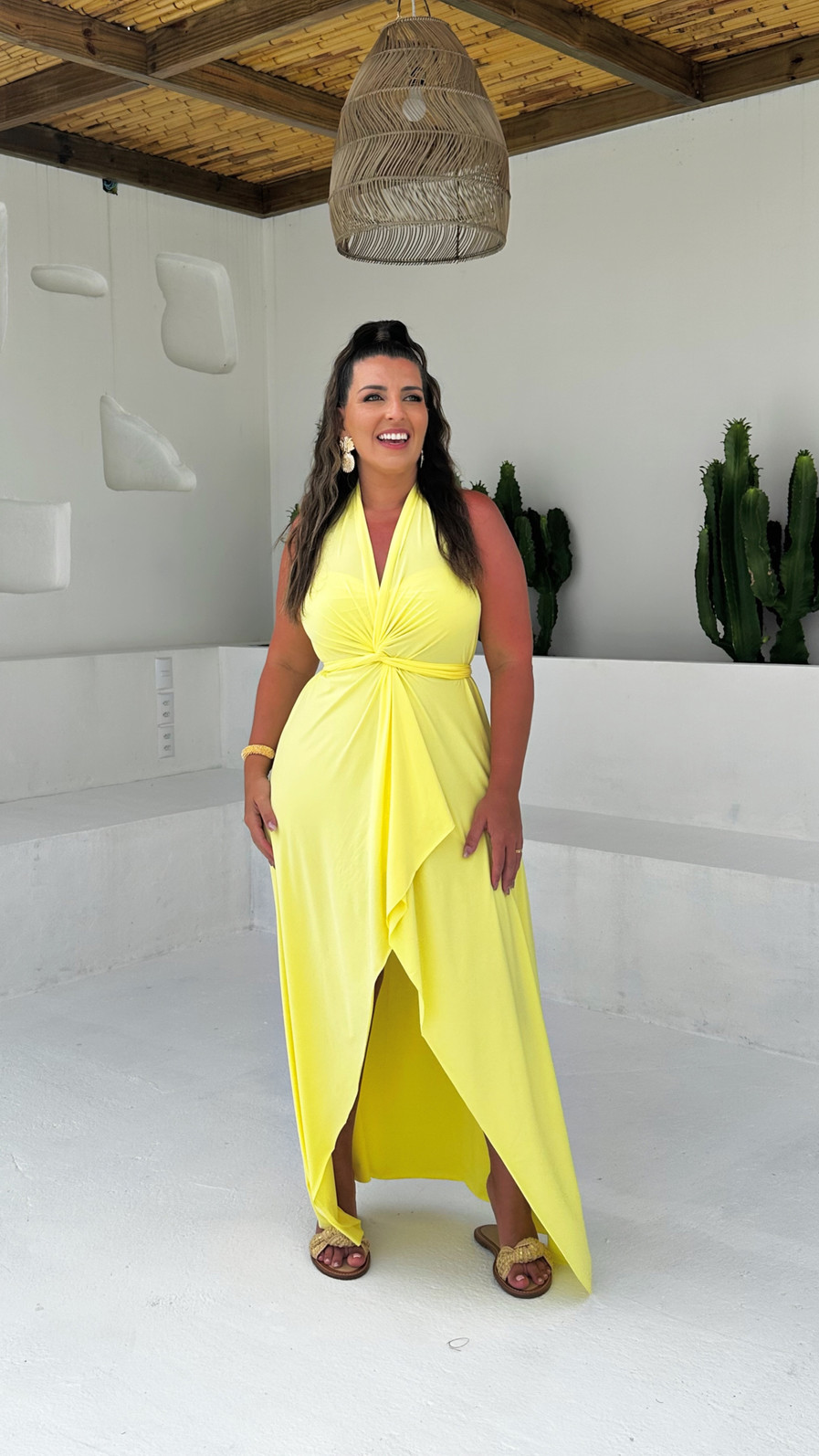 Saída 1001 formas longa amarelo manteiga 1001 Formas - Loja Virtual