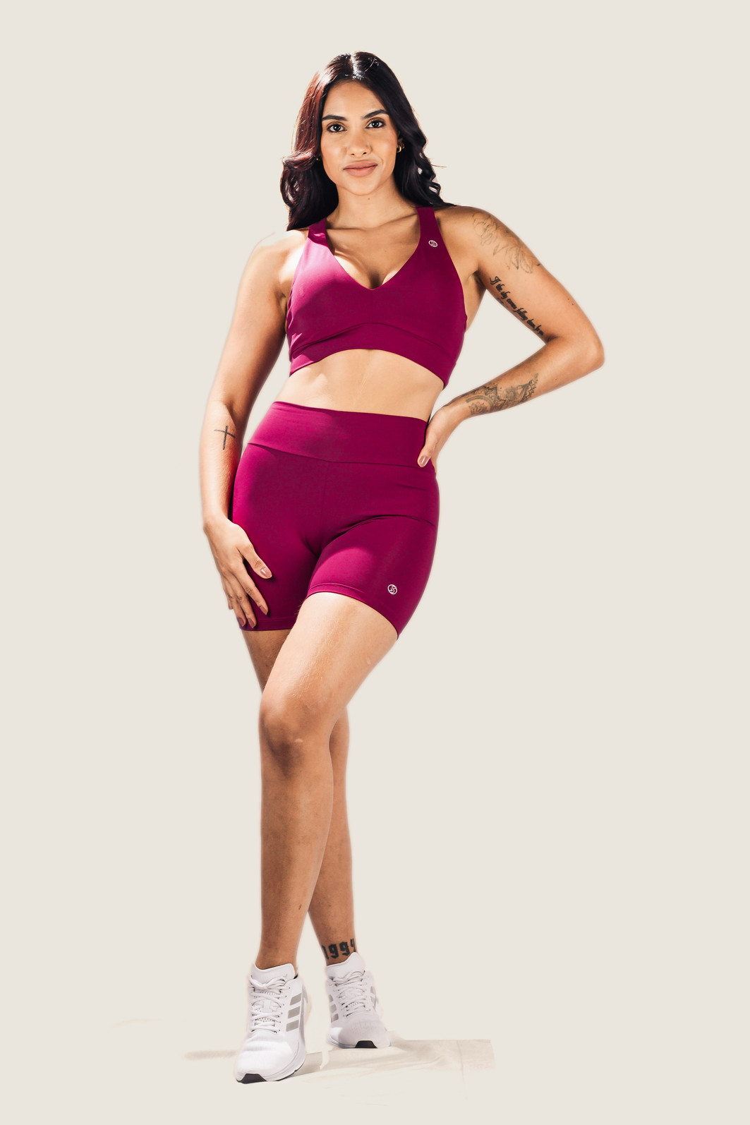 Conjunto Classic Uv50+ Vinho - Top + Bermuda Smart Action - Loja Virtual