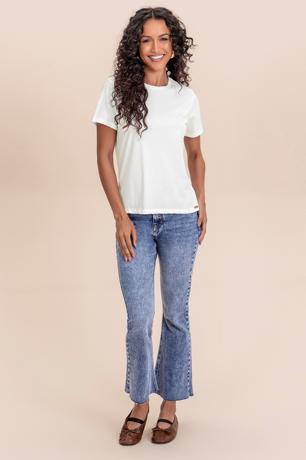 Blusa algodão Pima Angel Basic ANGEL - Loja Virtual
