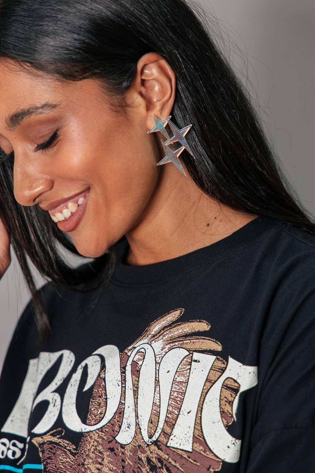 BRINCO ACRÍLICO SPARKLE Marina&Gabriella - Roupas Femininas - Loja Online Oficial