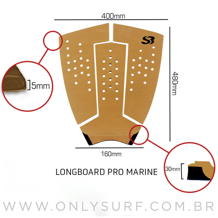 Deck Silverbay - Para Pranchas De Surf - Antiderrapante