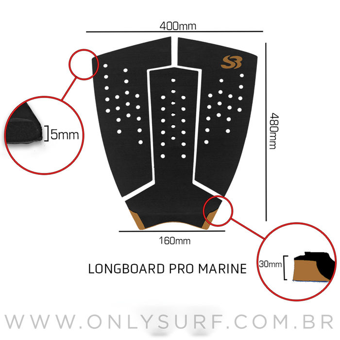 Deck Silverbay - Para Pranchas De Surf - Antiderrapante